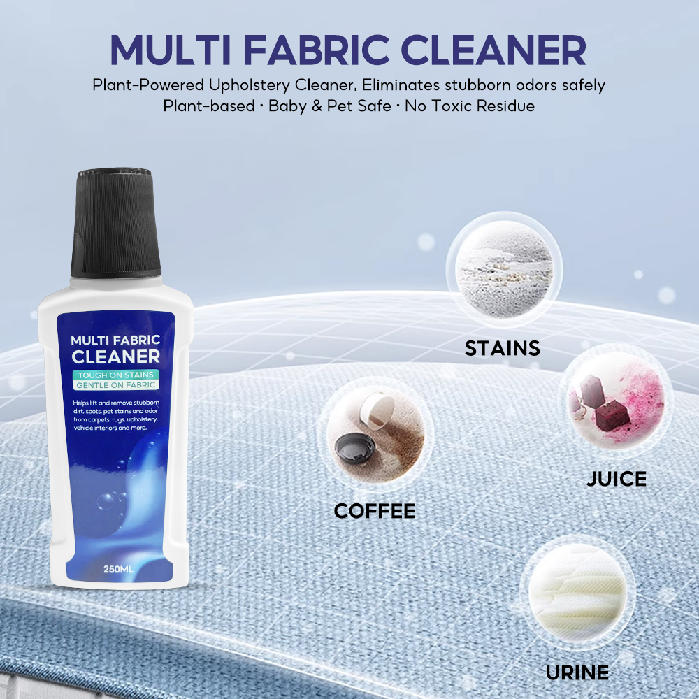 250ml Portable Deep Clean Multi-Fabric Cleaner Powerful Stain Removal ...