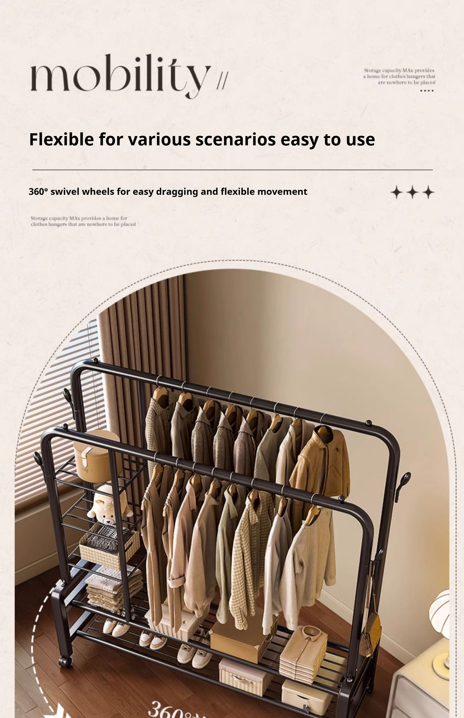 Double Pole Heavy Duty Movable Sampayan Multi-Layer Clothes Drying Rack ...