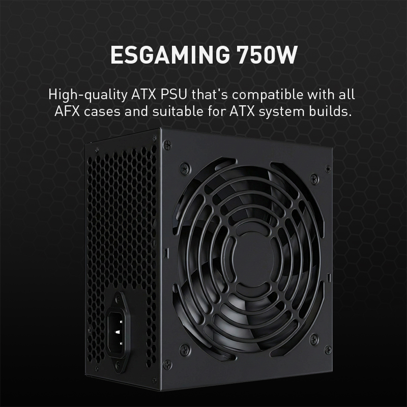 Esgaming 750W 12CM Computer ATX Power Supply CPU Connector Long Wire ...
