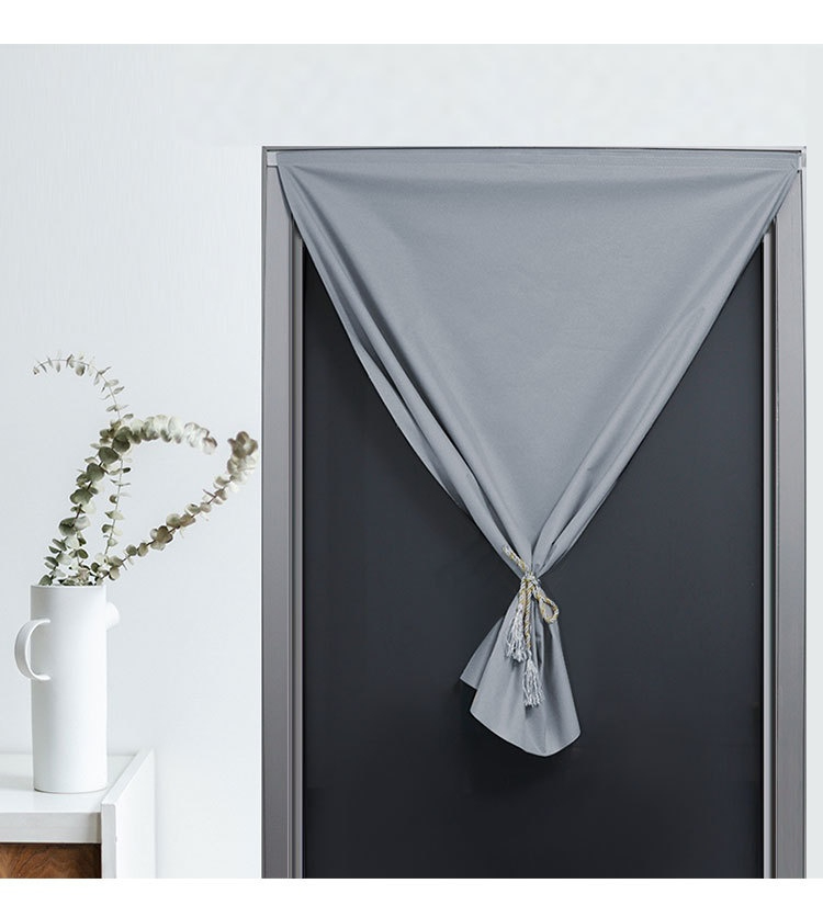 100% Blackout No Punch Curtains With Magic Tape Curtains Velcro Curtain ...