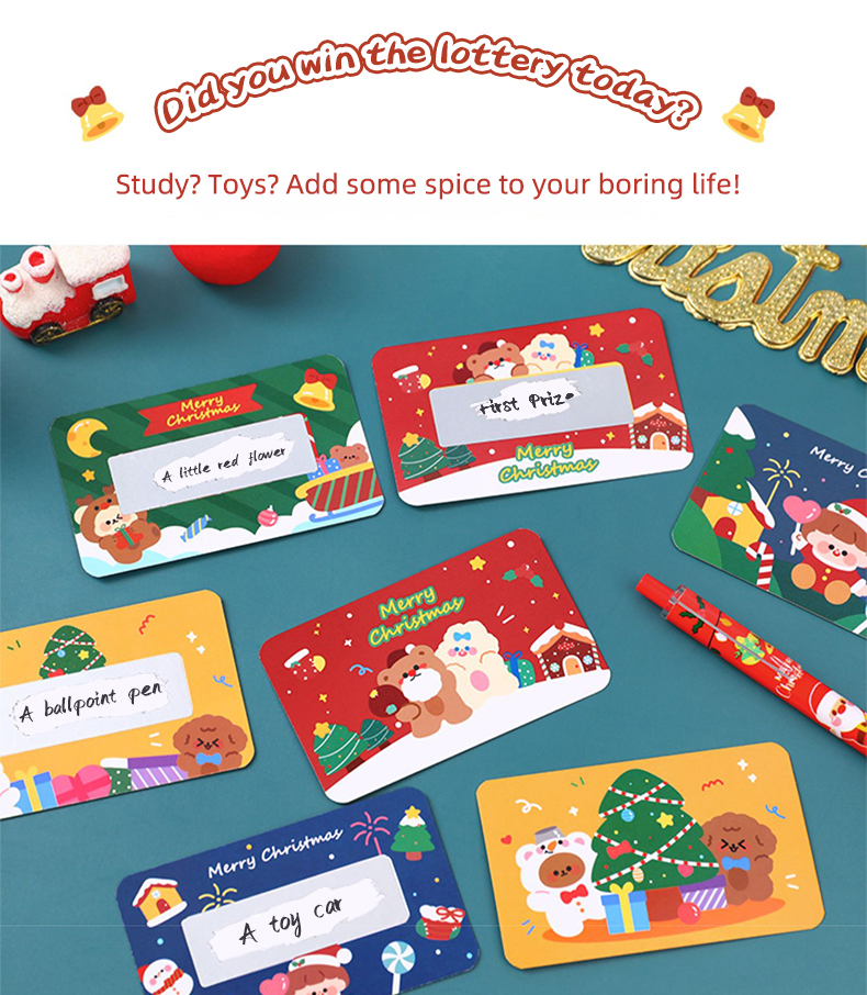 210 Christmas Scratch Cards DIY Christmas Daily game activities ...