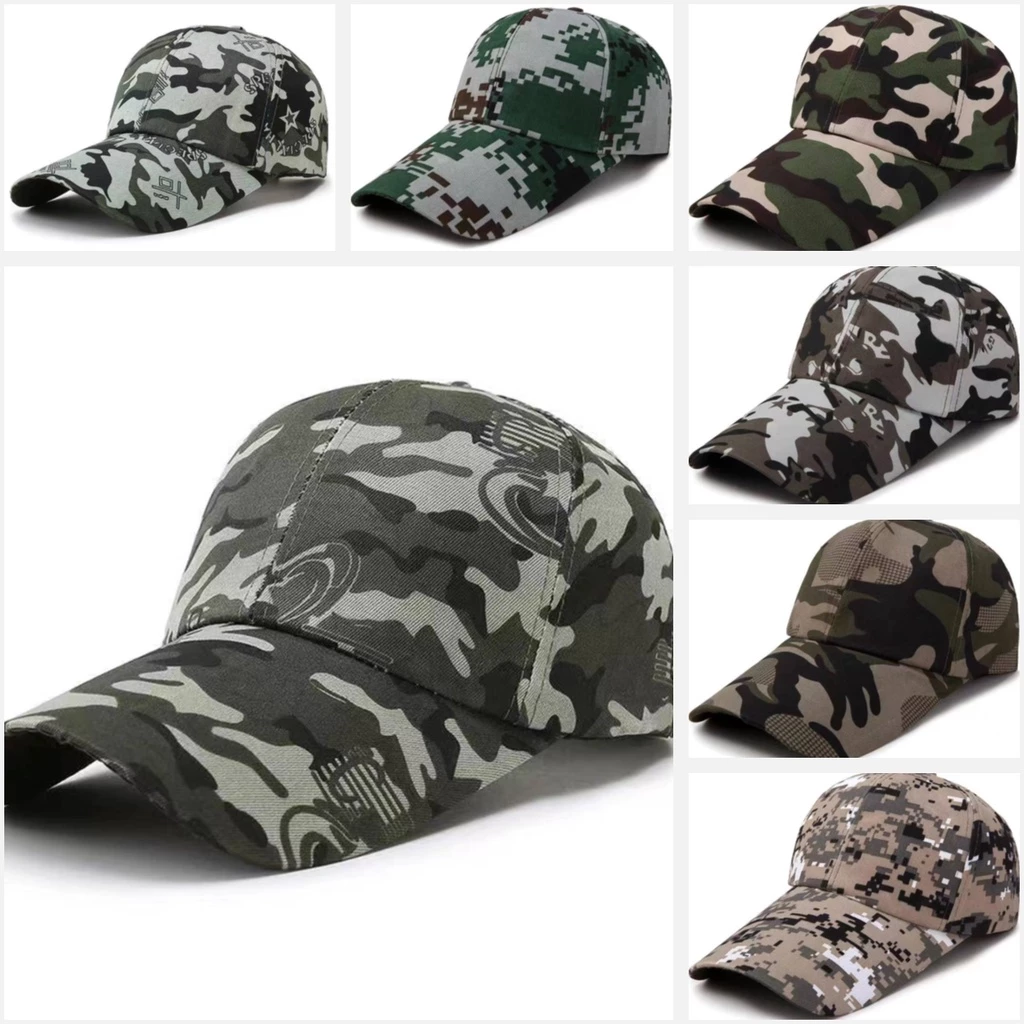 RYOMISE_Camouflage Military Korean Baseball Cap Unisex Adjustable ...