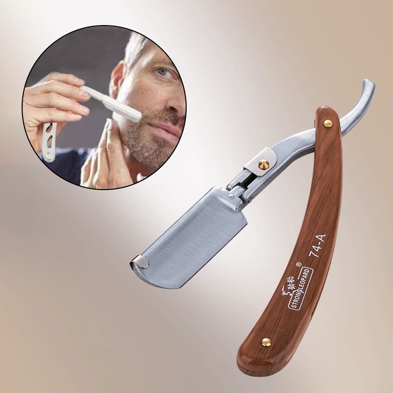 Vintage Manual Shaving Razor Straight Edge Barber Razor Classic Men ...