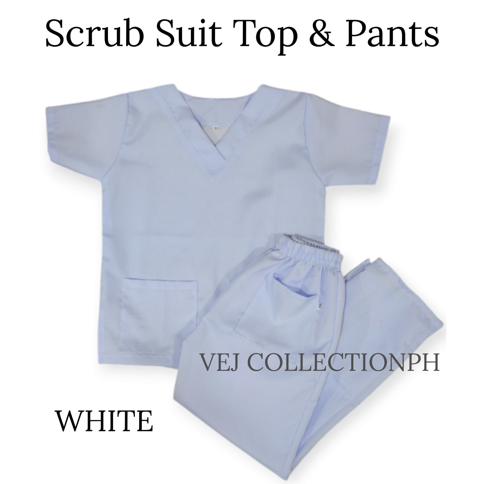 VEJCO1225 Scrub Suit Set Neutral Colors for Nurses Caregivers Med tech ...