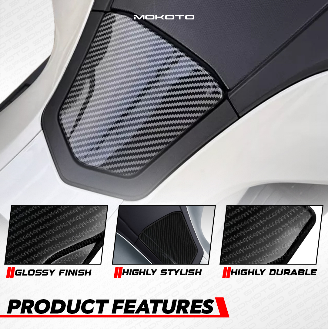 MOKOTO HONDA PCX 160 GAS TANK COVER CARBON Z-2161 TANK PAD GARNISH ...