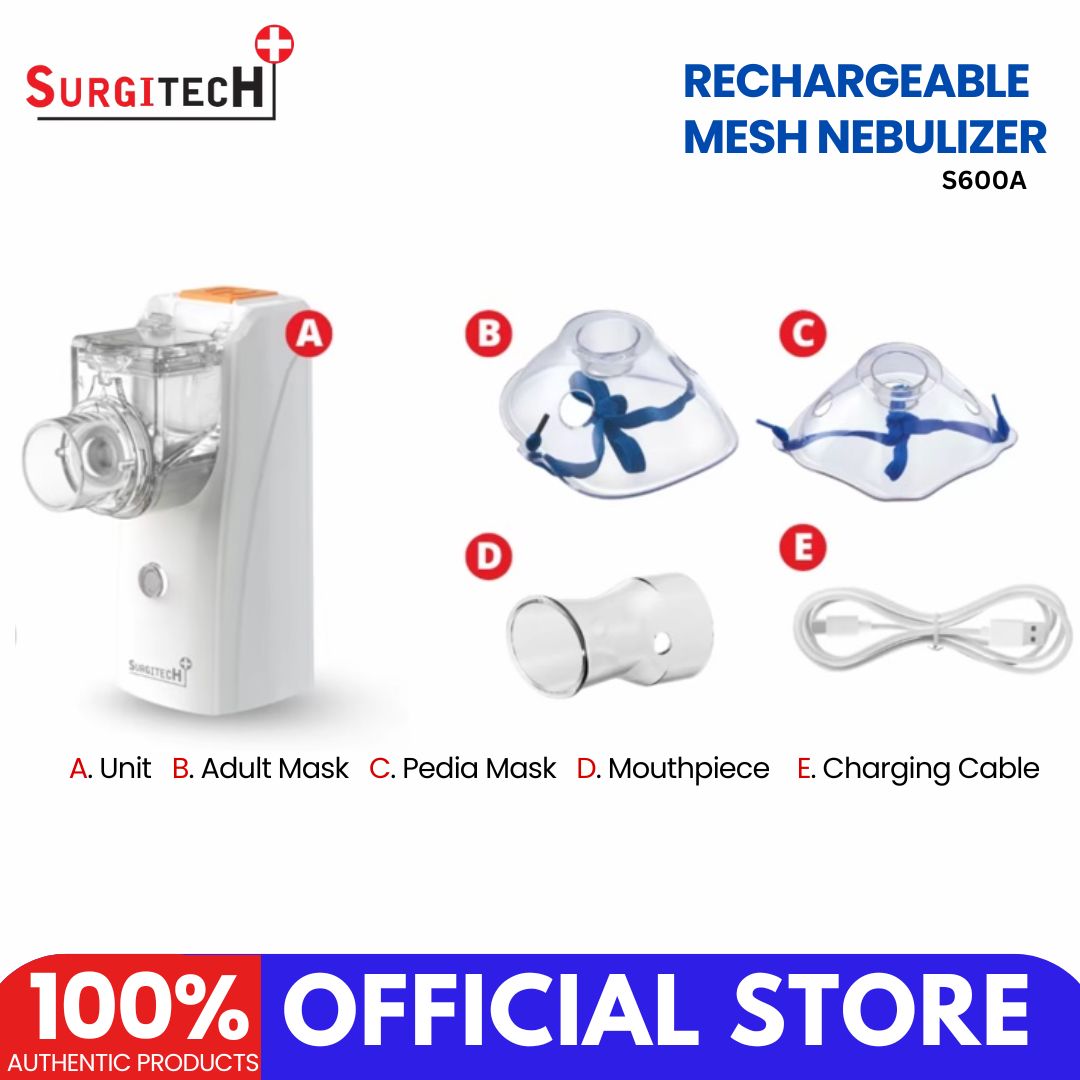 SURGITECH Portable Mesh Nebulizer - Handheld & Quiet Operation ...