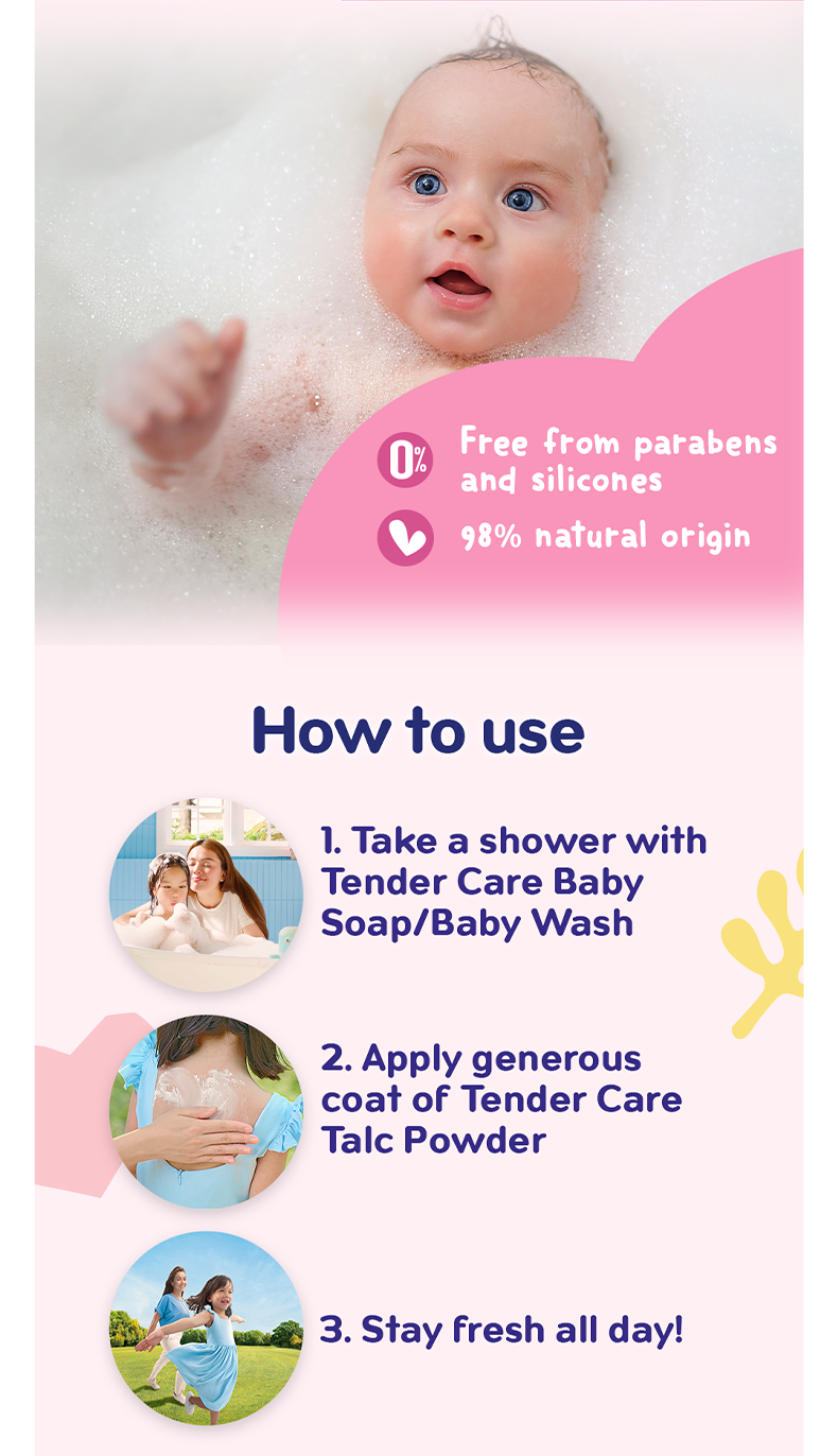 Tender Care Pink Soft Baby Soap - Hypoallergenic & Dermatologically ...