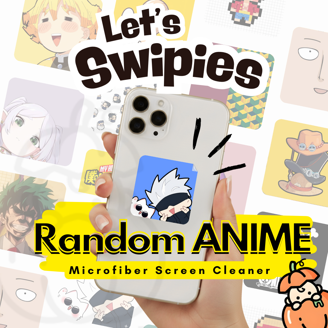 Swipies - Random Anime | Reusable Microfiber Sticky Wipes | Screen ...