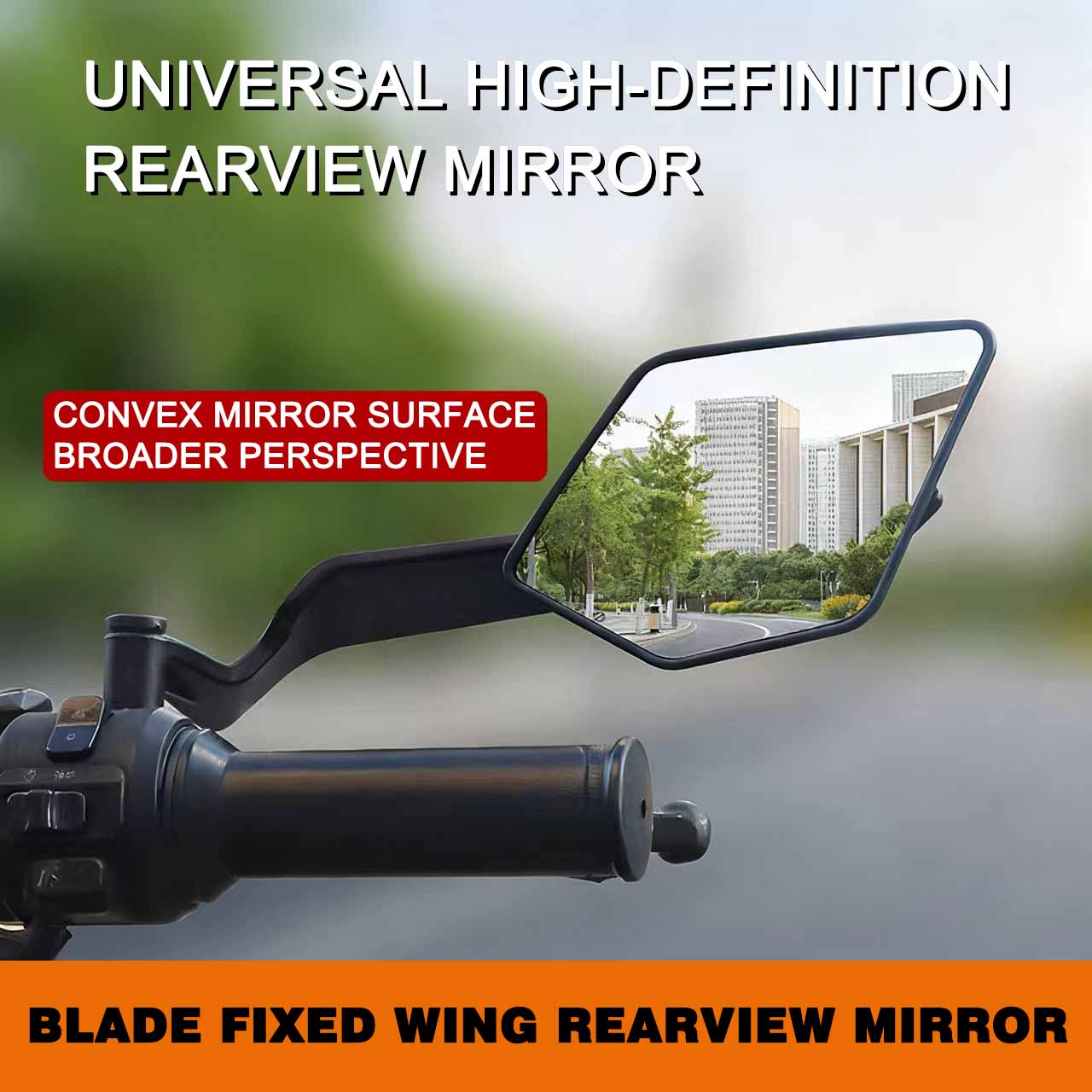 Wind Wing Rotating Side View Mirror Free And Flexible Wide Angle Large ...