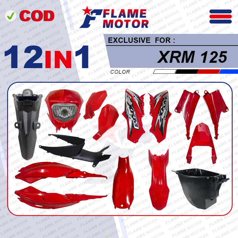 HONDA XRM 125 FULL BODY FAIRING KIT 4 COLORS 12IN1 7IN1 FOR MOTORCYCLE ...