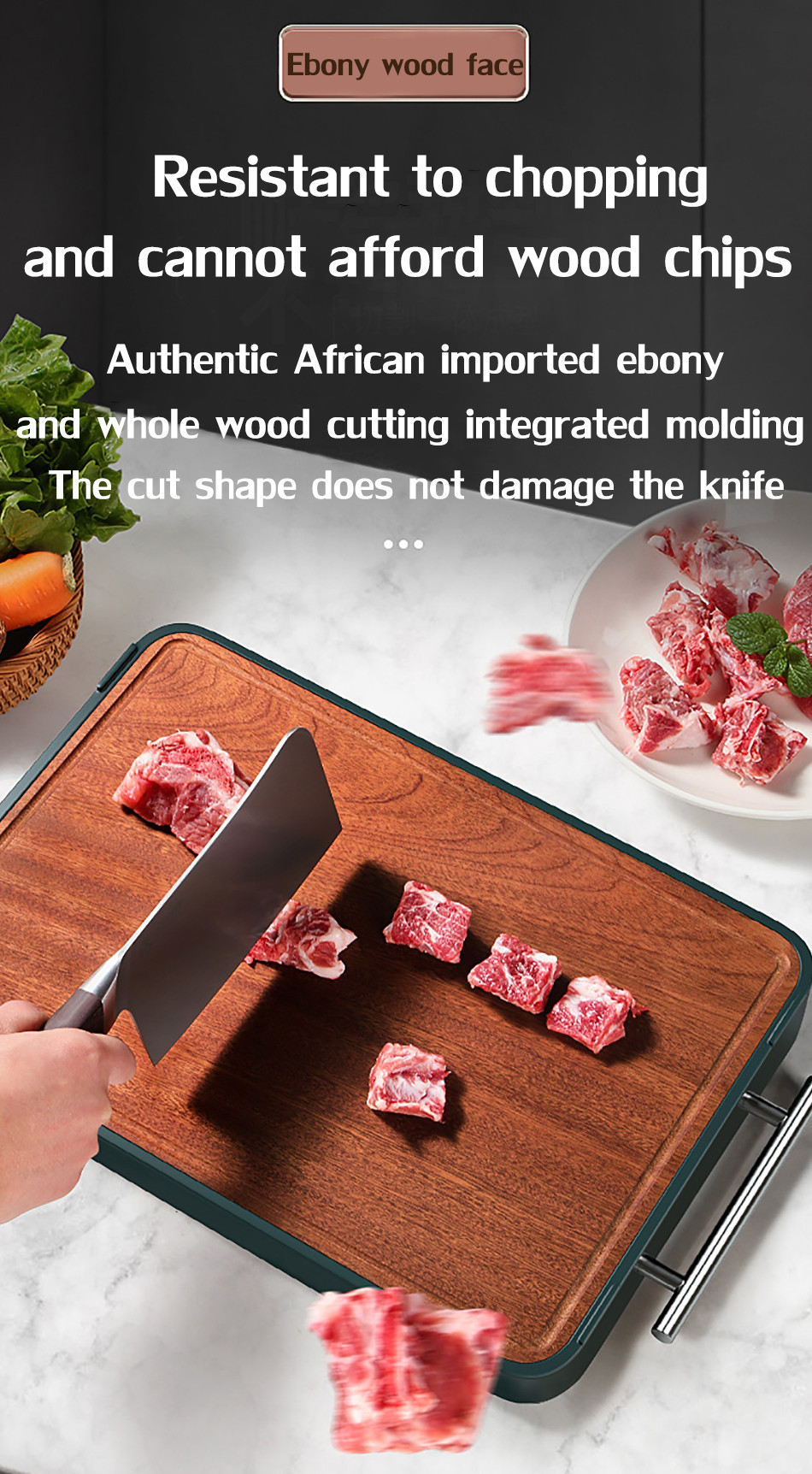 Norma 304 Stainless Steel Double Sided Chopping Board With Imported ...