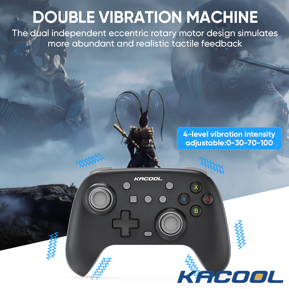 Kacool Wireless Game Controller Double Vibration Machine Six-Axis ...