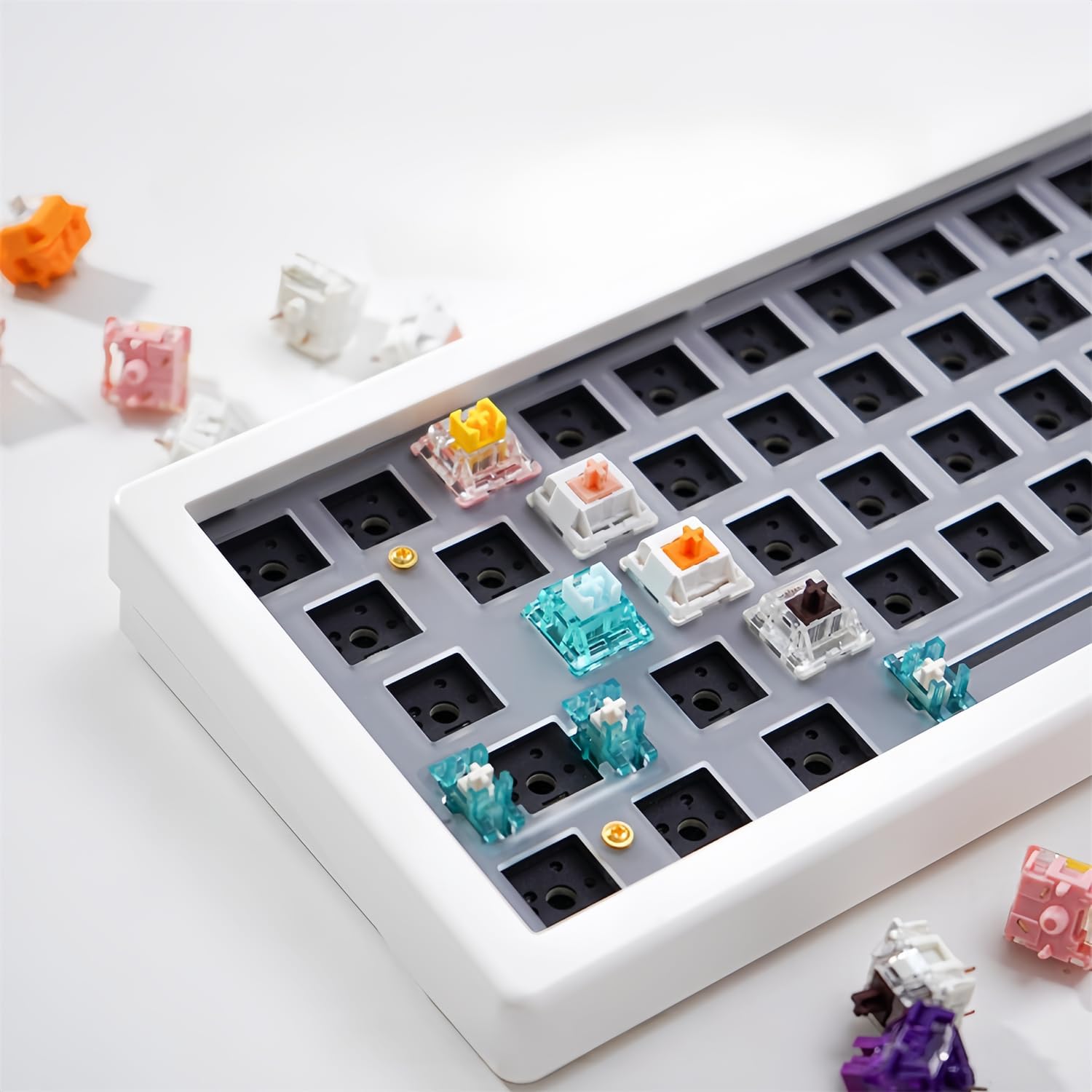GMK67 Keyboard Kit 65% Hot Swappable Bluetooth 2.4G Wireless RGB ...