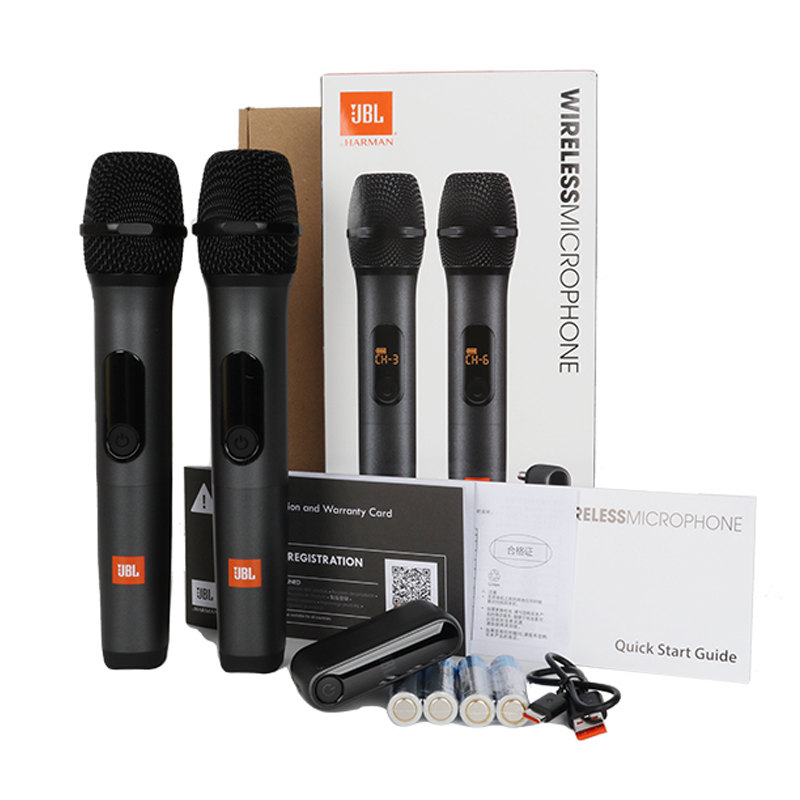 JBL Wireless Microphone Karaoke Professional Handheld Microphone Set ...
