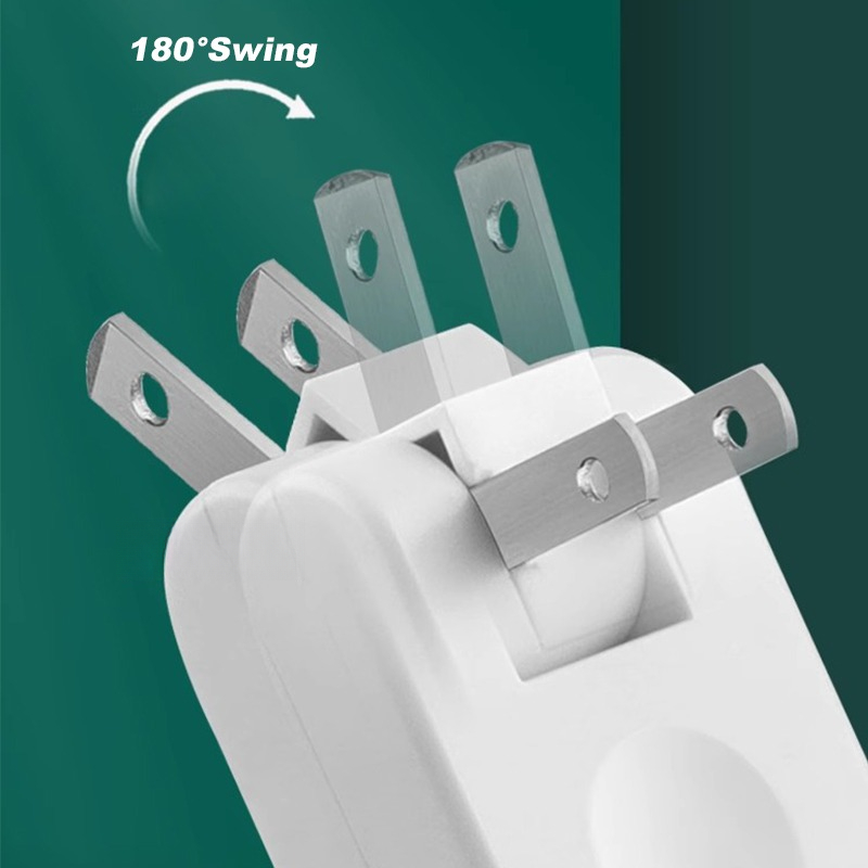 3-in-1 Extension Plug Adapter Foldable Swivel / Rotatable Socket ...