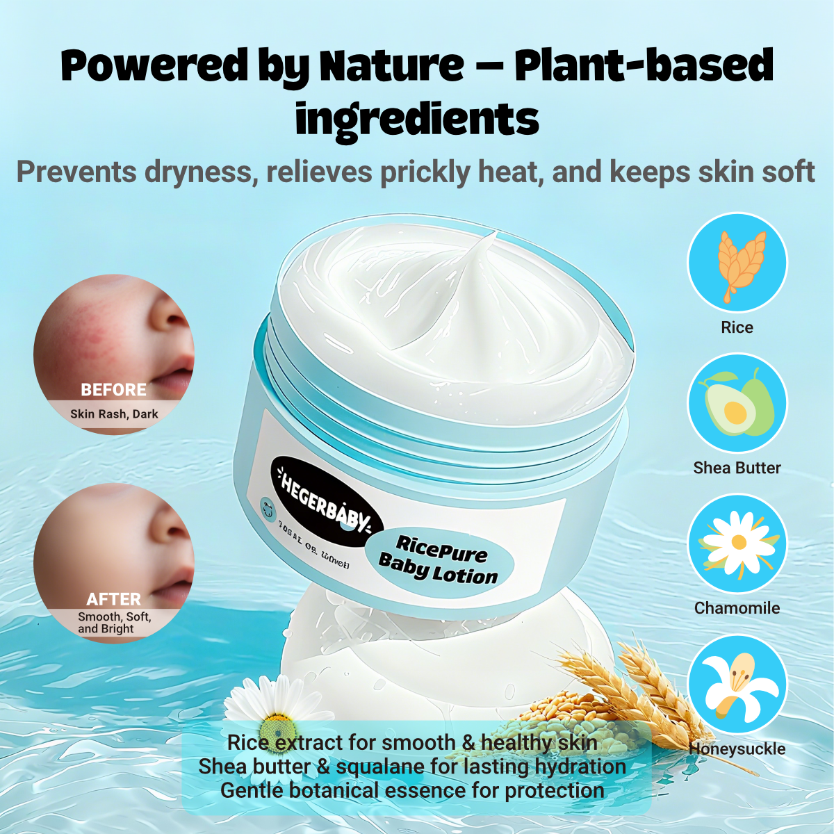 Hegerbaby RicePure baby lotion + Soothing Balm - Whitening ...