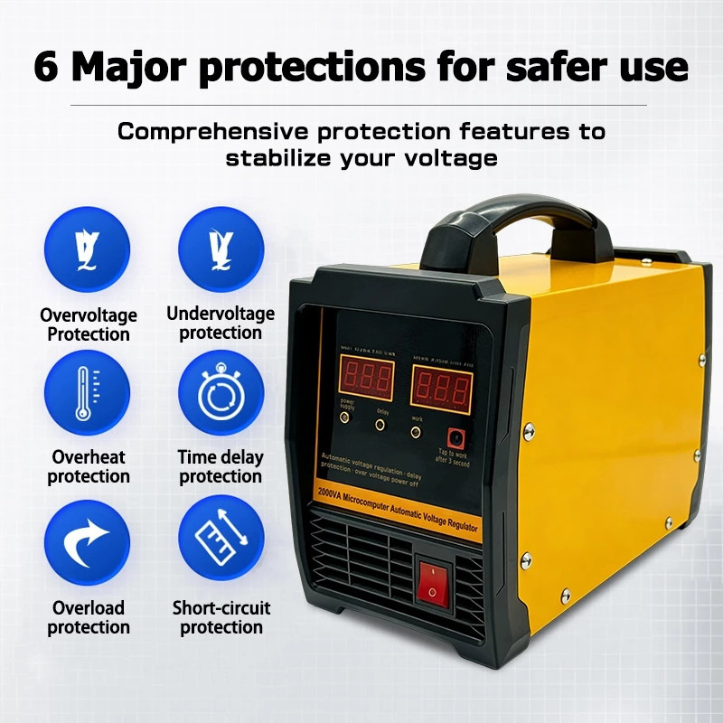 AVR Automatic Voltage Regulator 5000 Watts SVR-500VA/5000VA Servo Type ...