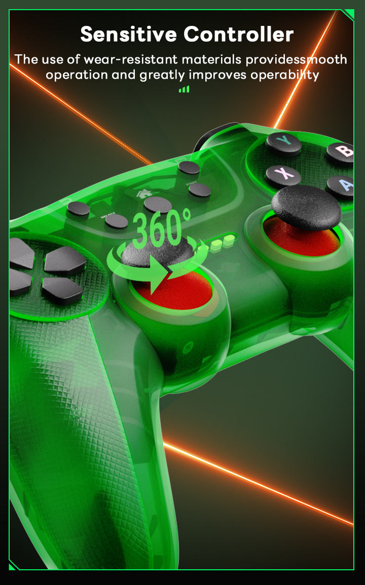 KOORFLY KF-X2 Ultra Rechargeable Game Stick Controller 4K 42K+Games ...