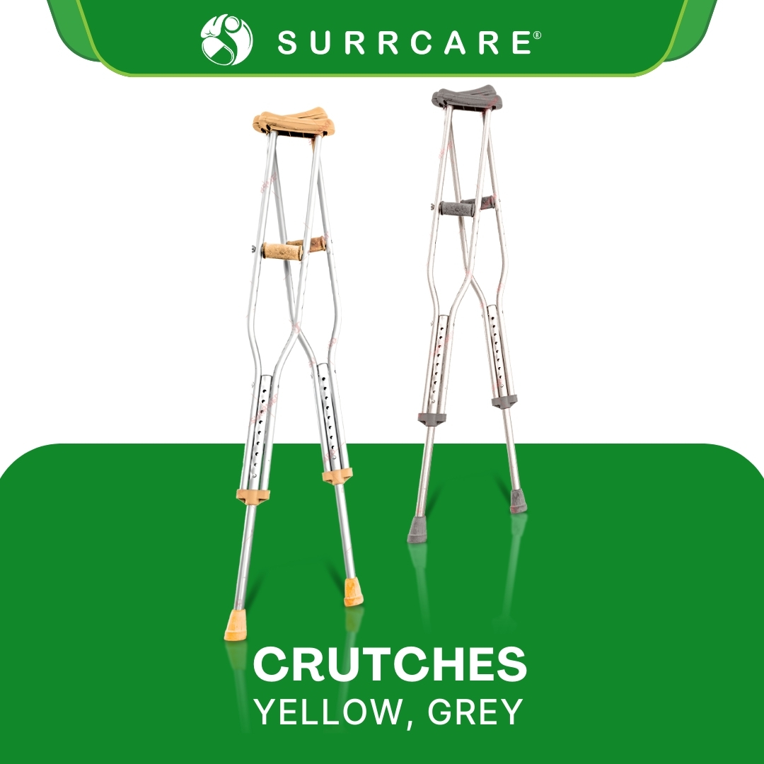 SURRMED Lightweight Adjustable Underarm Crutch for Adults Mobility ...