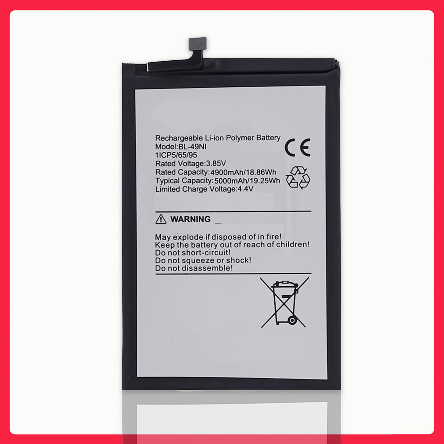 BL-49NI high quality battery for ITEL A70 (A665L) capacity 5000mah ...