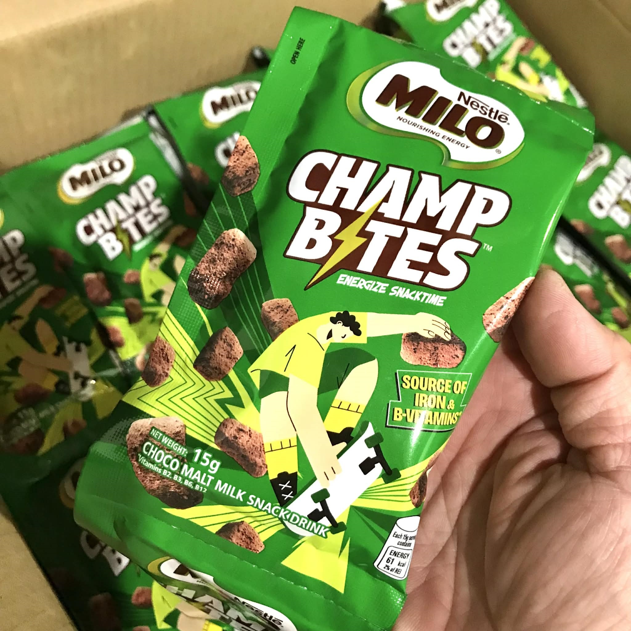Milo Champ Bites 15g Choco Malt Milk Snack | Shopee Philippines