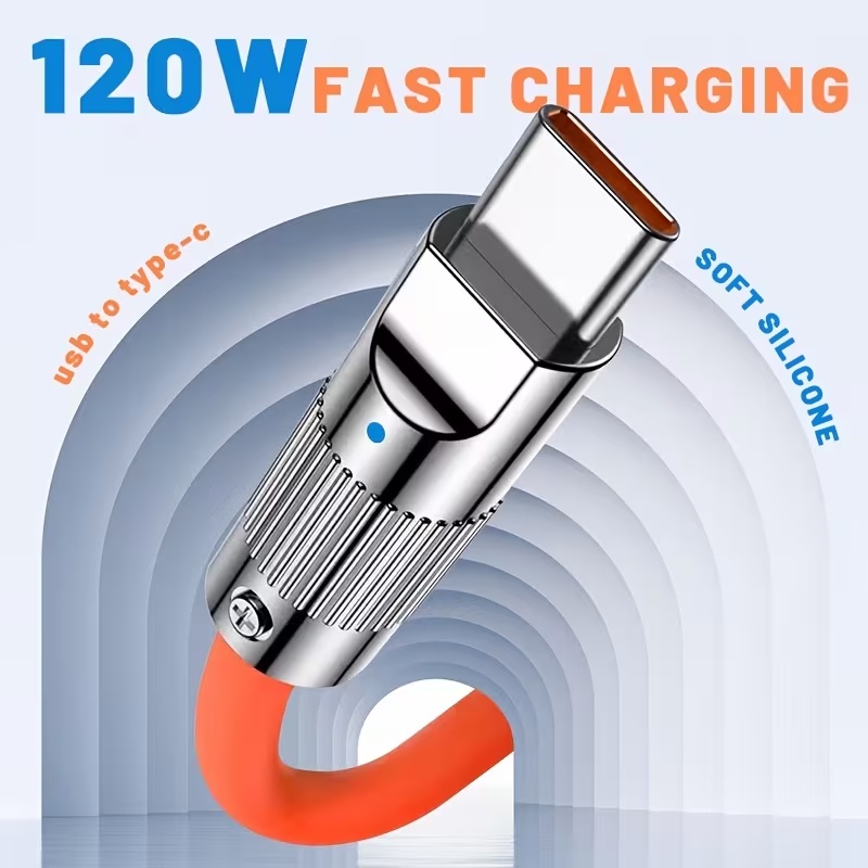 120W Original Super Charge Micro USB Wired Zinc Cord Ultra Quick ...