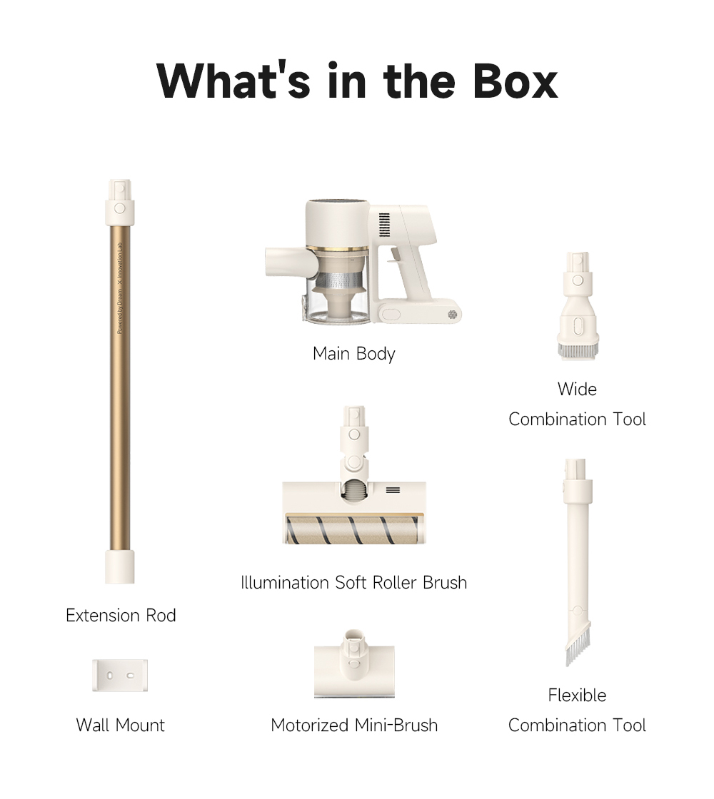 Dreame R10 Cordless Stick Vacuum Cleaner | LED Brush Light | Up to 60 ...