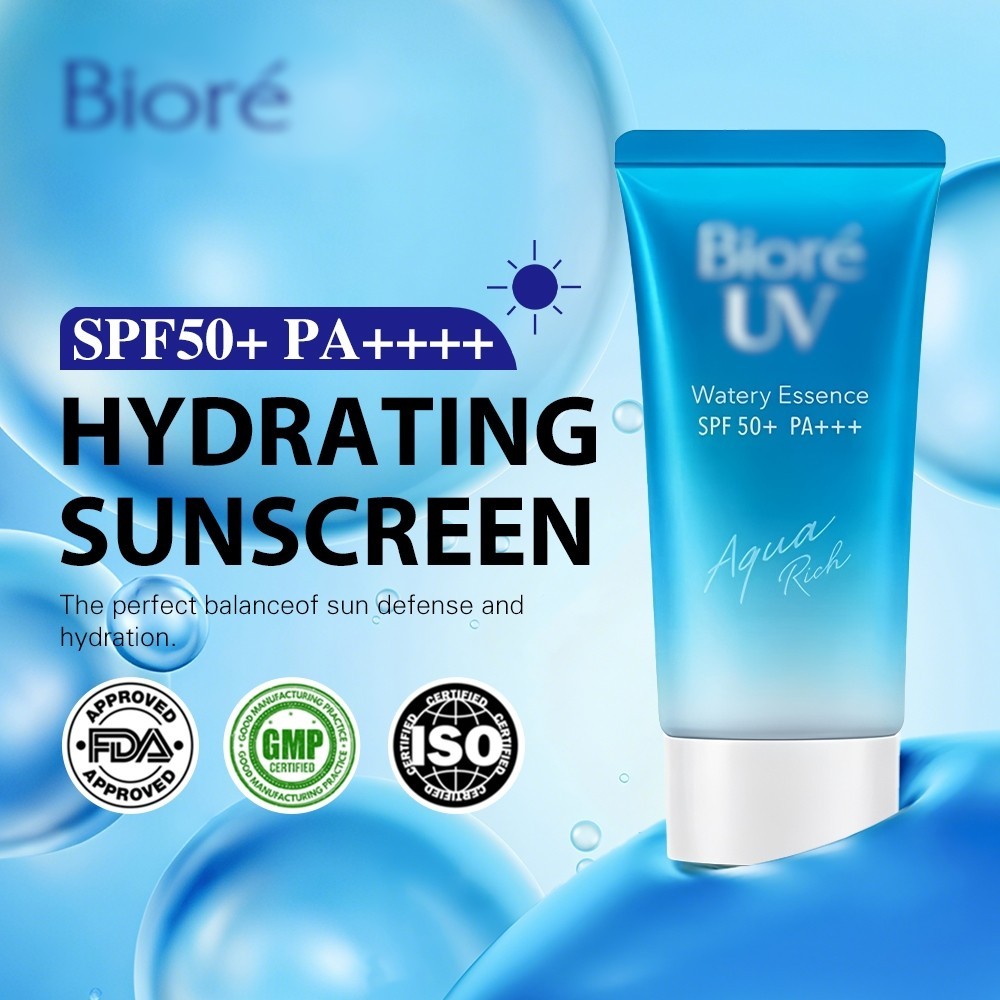 Biore UV Sunscreen Aqua Rich Watery Essence/Gel Rich Water SPF 50+ PA ...