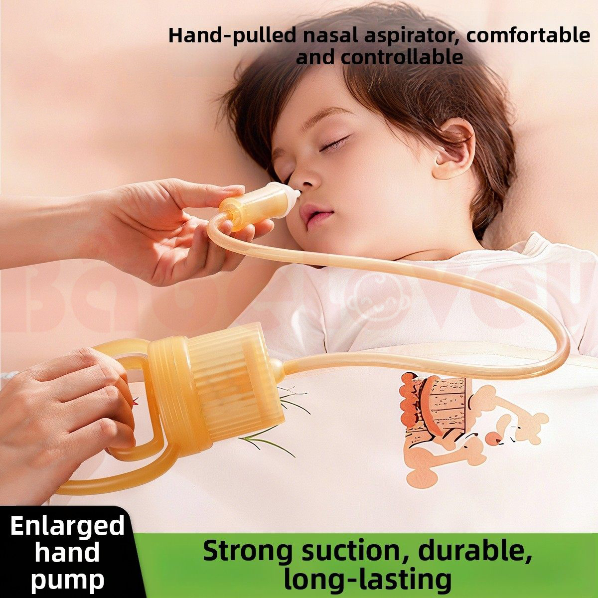 Baby Nasal Aspirator Handheld Vacuum Suction for Newborn Nose Mucus ...