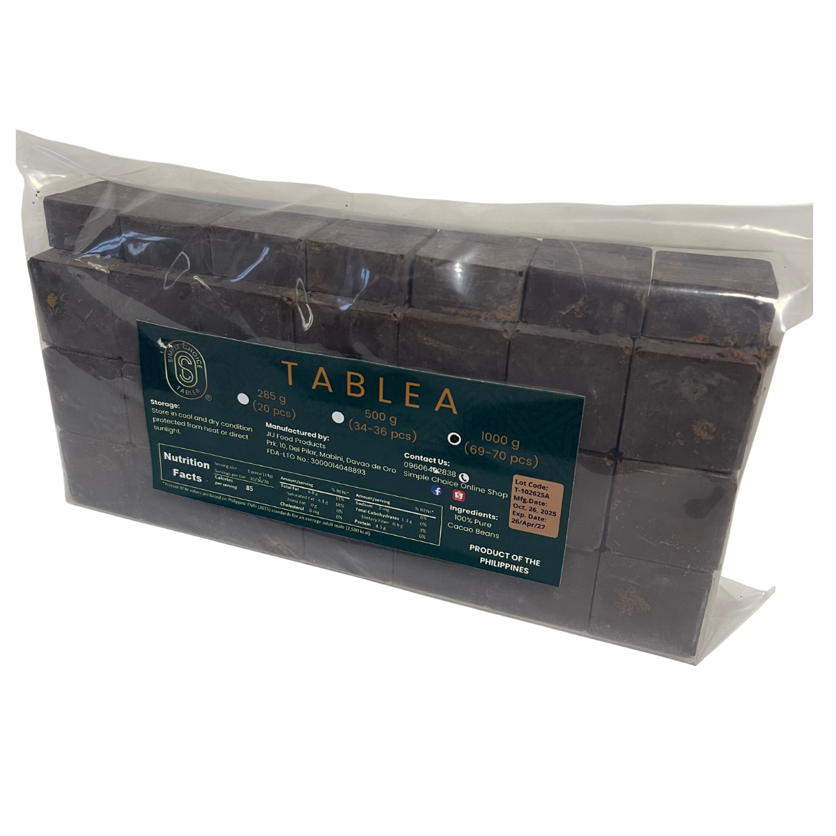 Tablea, 100% Pure Cacao | Shopee Philippines