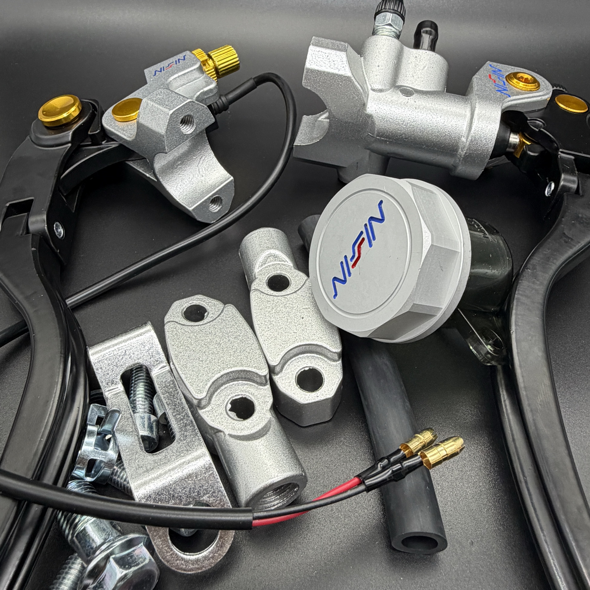 NISSIN BRAKE MASTER SET CNC with Side mirror holder (Thailand) | Shopee ...