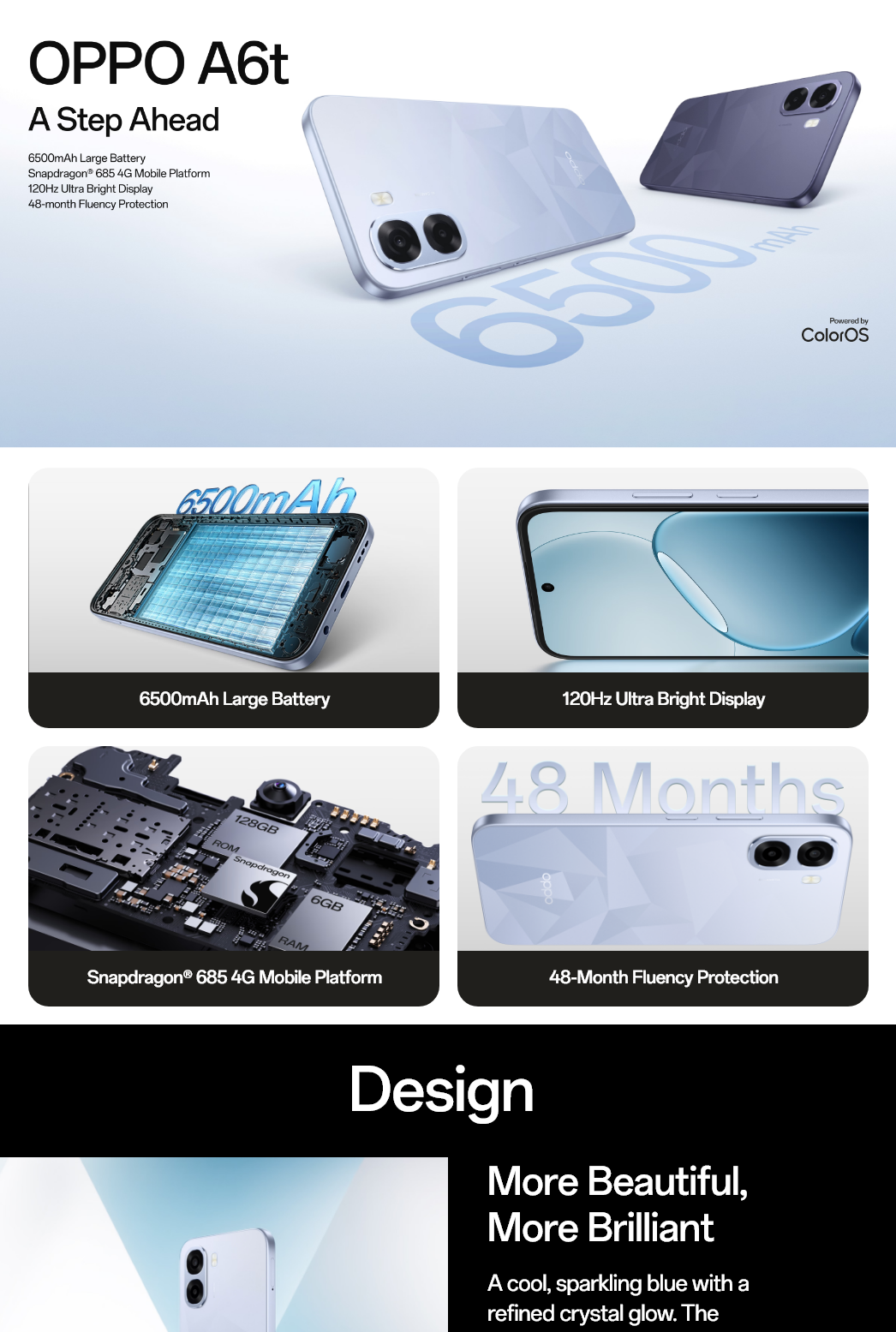 [ONLINE EXCLUSIVE] OPPO A6t 12GB (4+8)+128GB | 6500mAh Battery ...