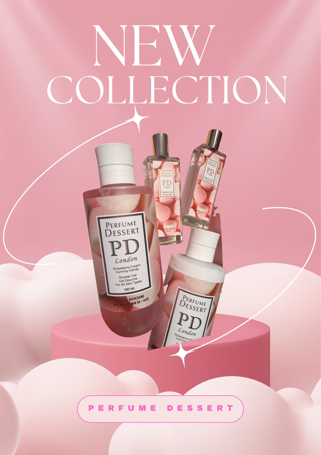 [PERFUME DESSERT OFFICIAL] Strawberry Cream Gummy Candy 30ml/50ml/100ml ...