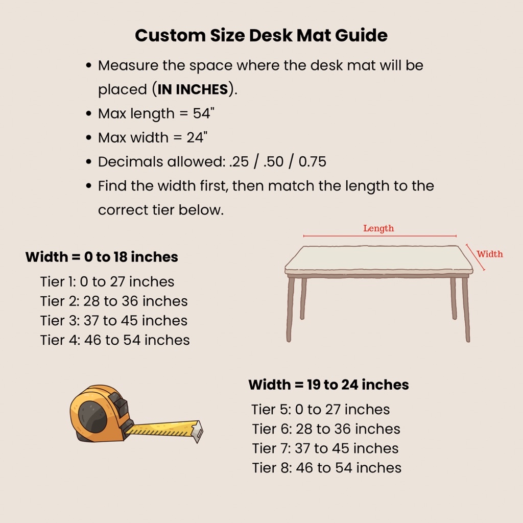Premium Desk Mat | Personalized Leather Desk Pad | Custom Size Office ...