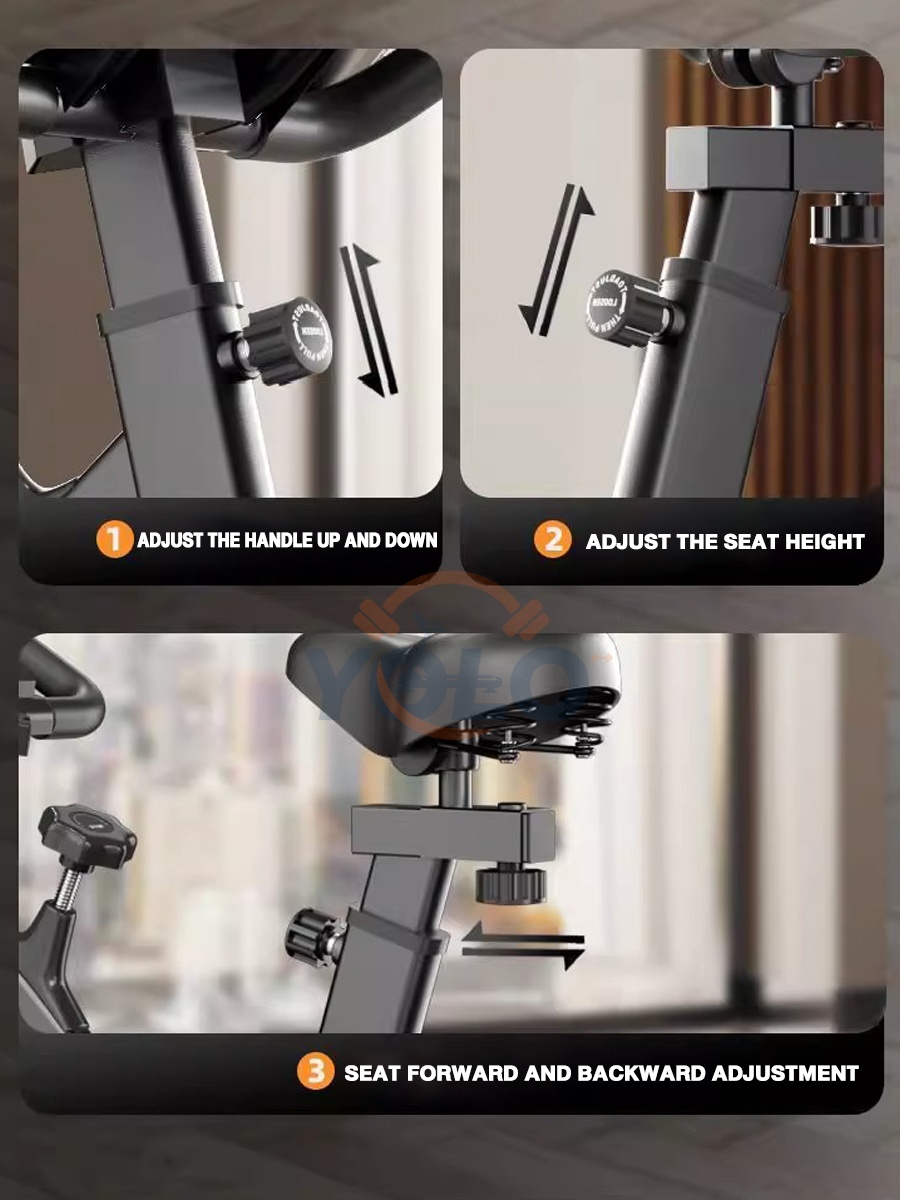 YOLO MALL Exercise Bikes Heart Rate Monitoring Home Spinning Indoor Exercise Equipment Dynamic ...