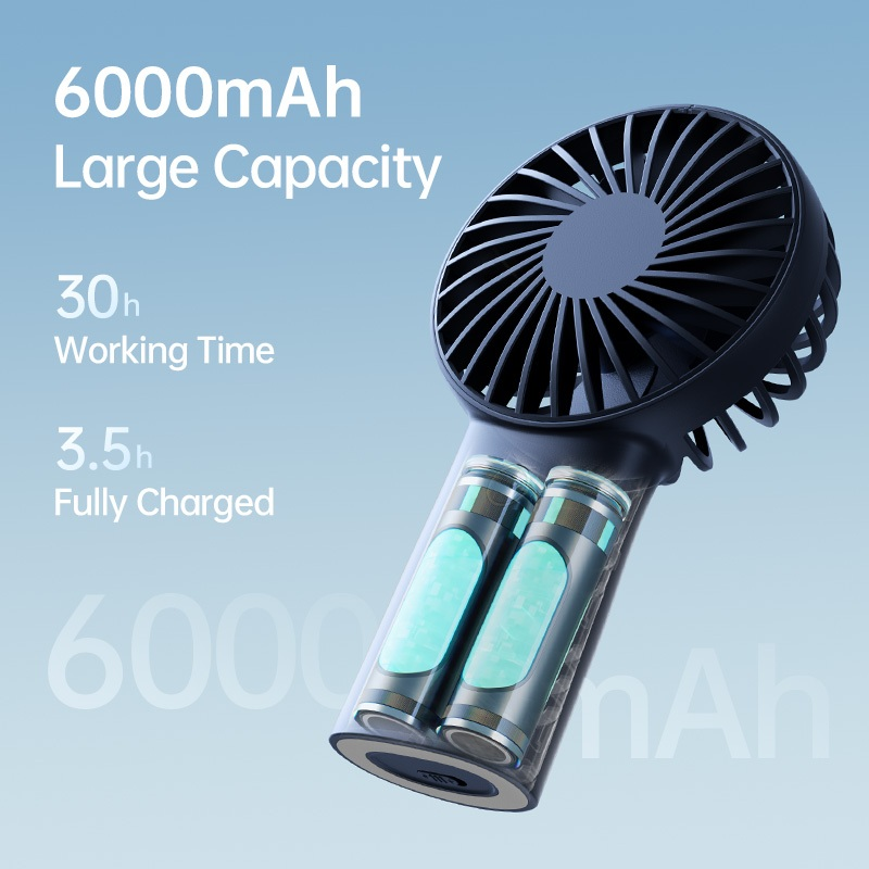 JISULIFE Portable Handheld Fan Life3 – Mini Rechargeable Fan with ...