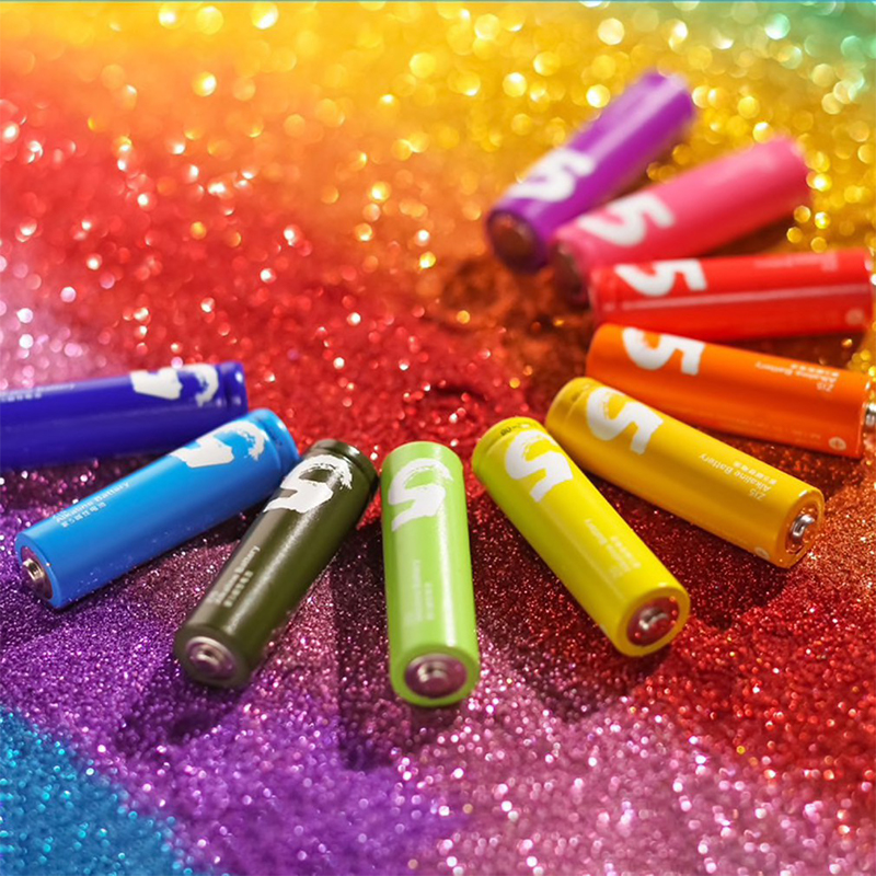 Xiaomi Alkaline Batteries ZI5 AA Battery / ZI7 AAA Rainbow Batteries ...