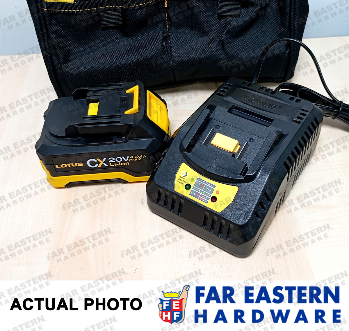 LOTUS Battery & Charger Kit 20V CCB400X1-VP LTPT20 | Shopee Philippines