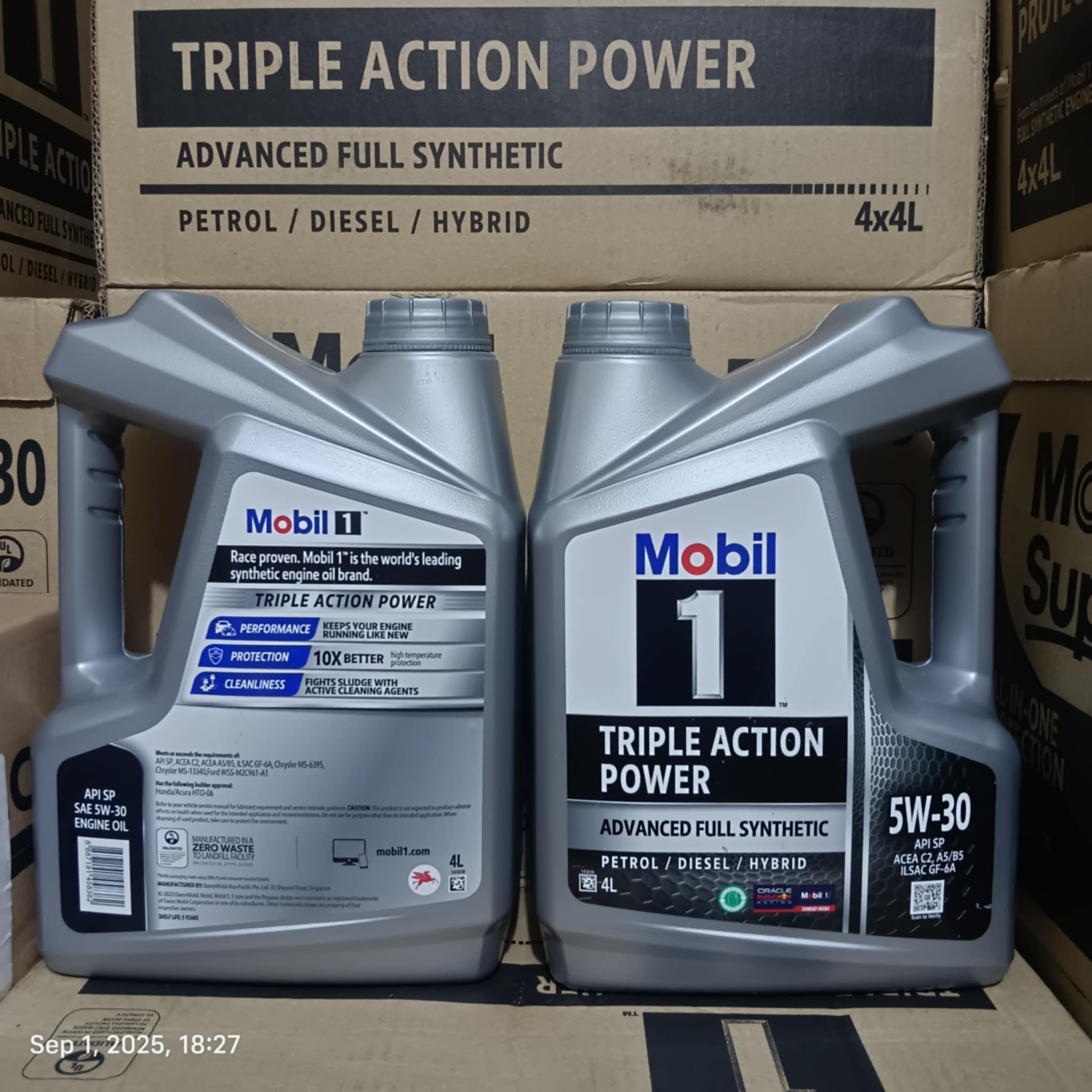 Mobil 1 Fully Synthetic Engine Oil SAE 5W-30 For Petrol / Diesel ...