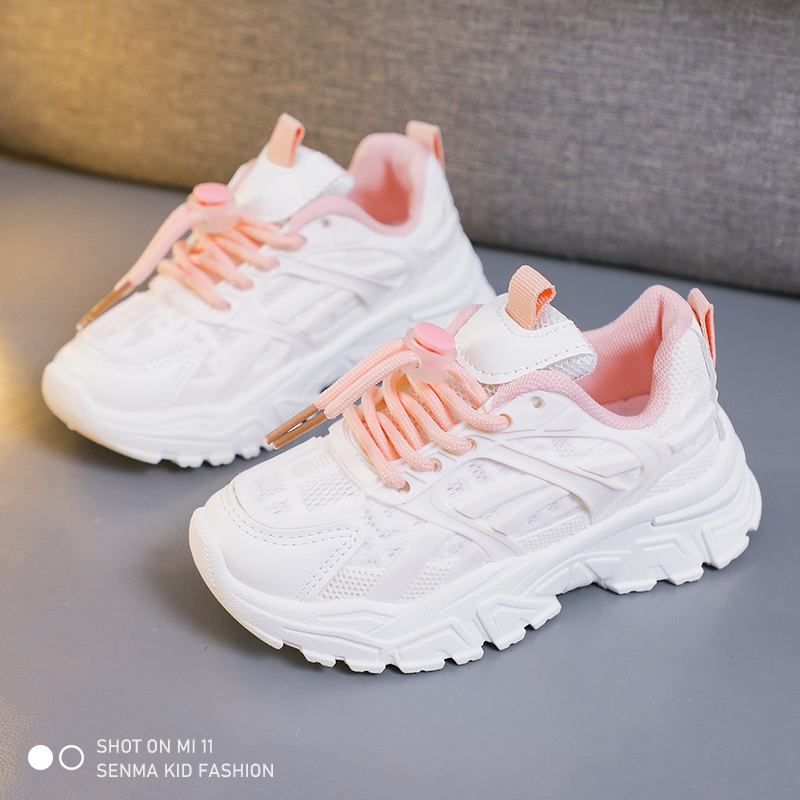 SENMA Korean Shoes For Kids Girls Chunky Sneakers White Shoes Rubber ...