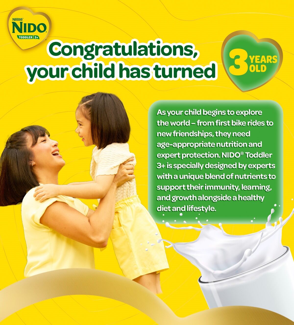 NIDO 3+ Powdered Milk For School Age Children Above 5 Years Old 2.4kg ...