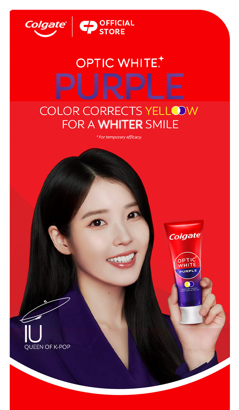 I Stan IU x Colgate Optic White Purple Whitening Oral Care Bundle ...