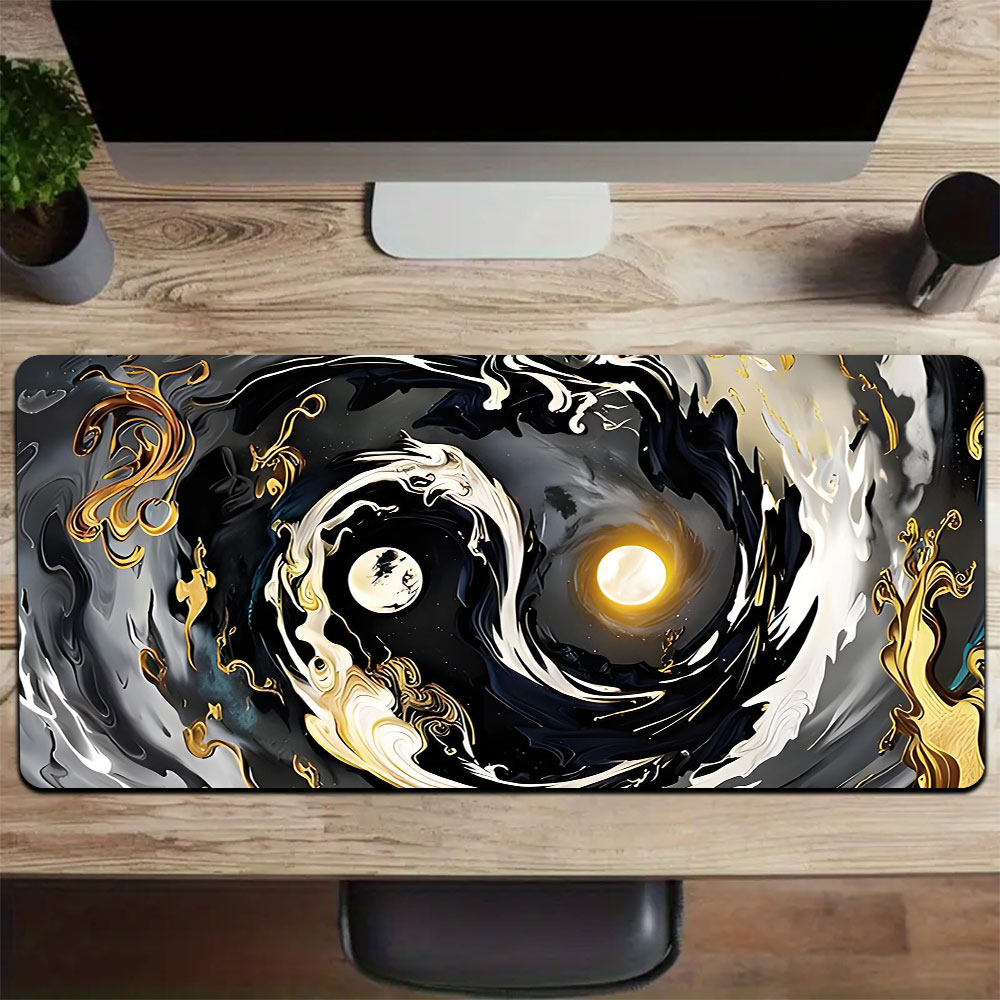 1pc yin-yang Large Mouse Pad computer mat Desk Mat keyboard mat Office ...