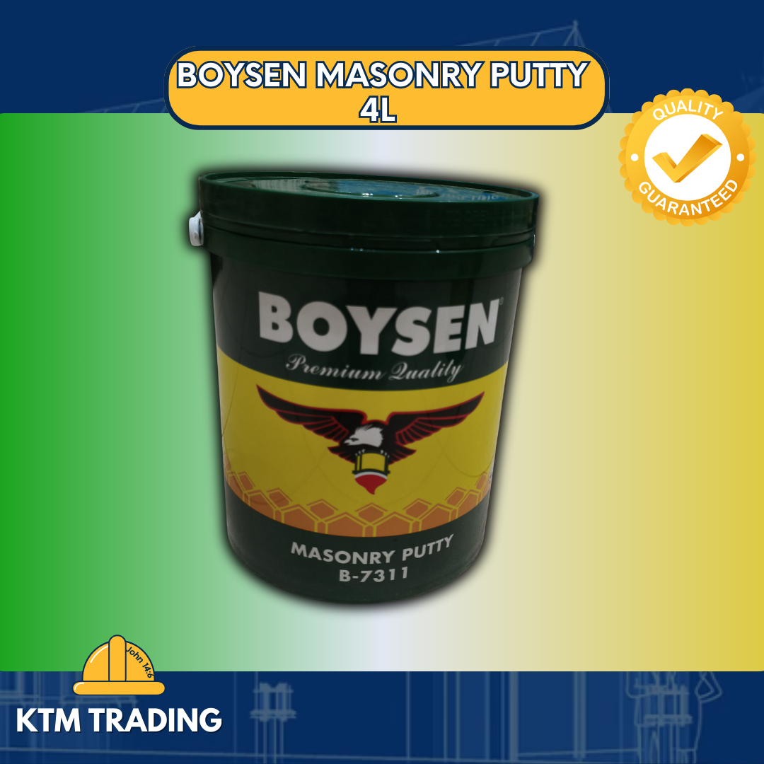 BOYSEN MASONRY PUTTY 4 LITERS | Shopee Philippines