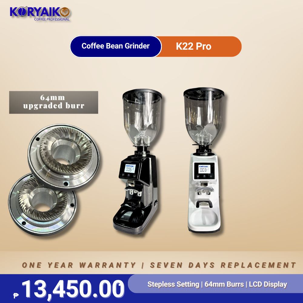 Koryaiko K22 Pro Professional Automatic Coffee Bean Grinder LCD Screen 1L Flatt Burr 64mm ...