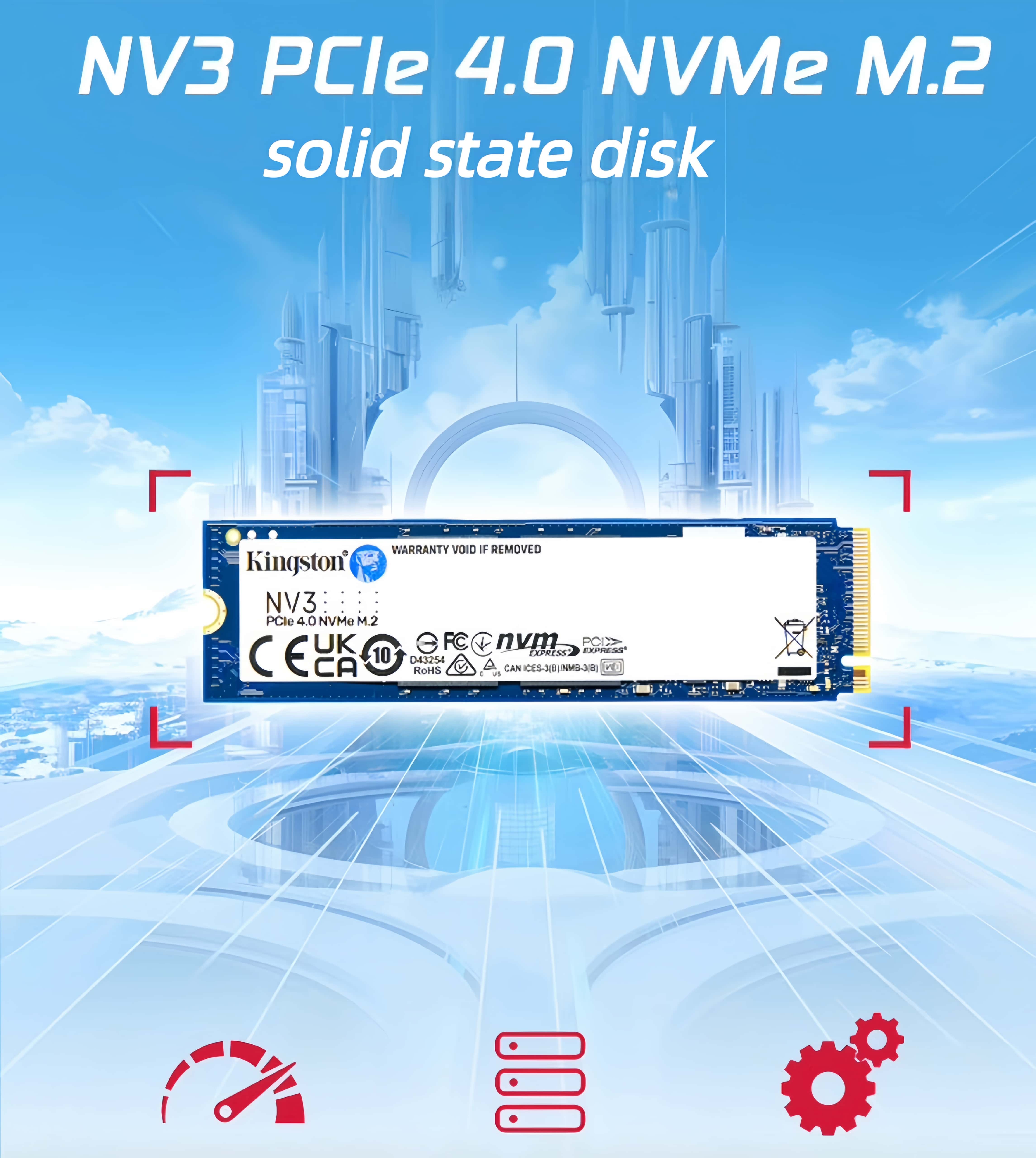 Kingston NV3 SSD 500GB 1TB 2TB M.2 NVMe PCIe 4.0 Internal SSD PCIe - Solid State Drive | Shopee ...