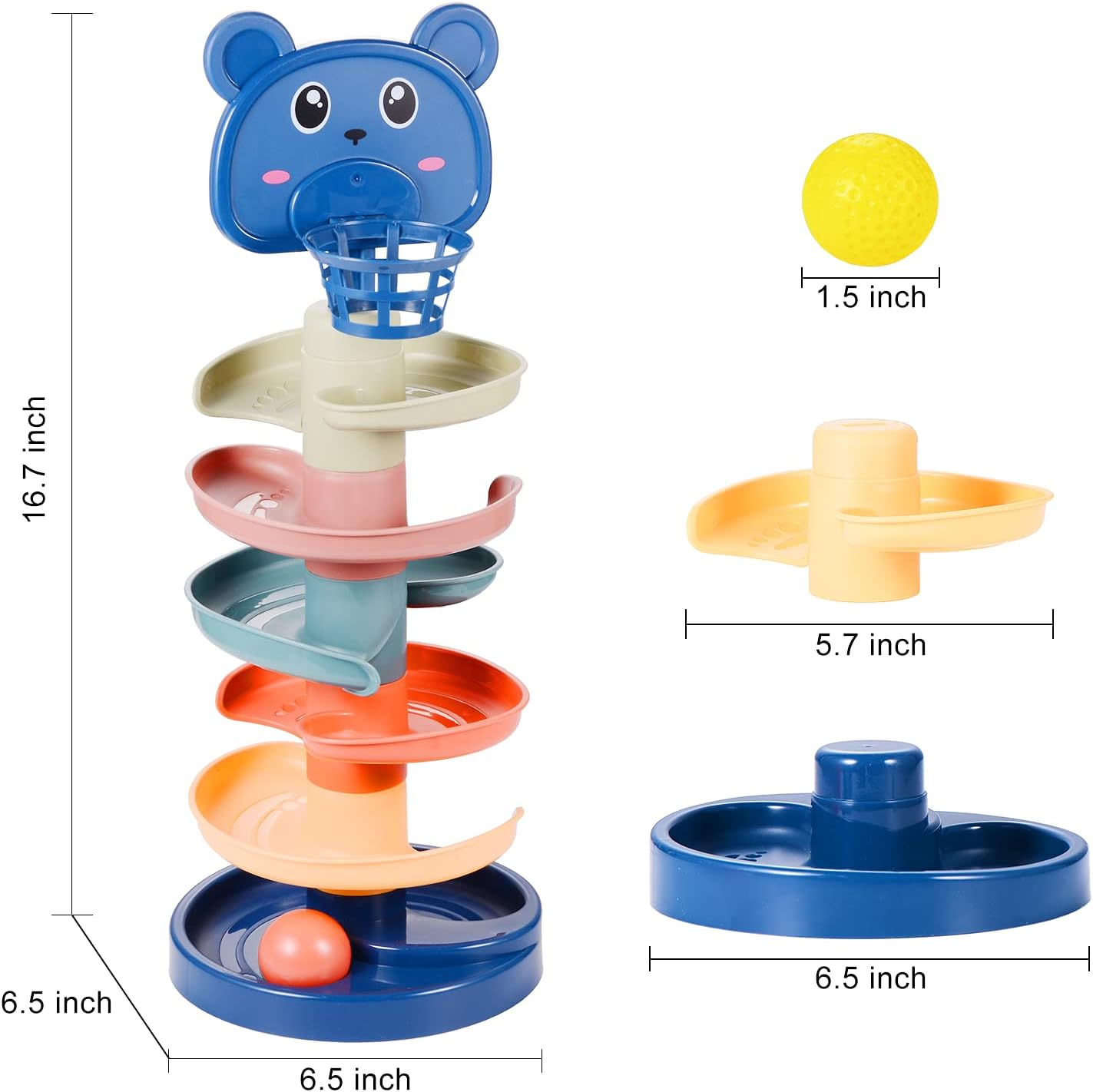 Neves Fun Track Slide Ball Rolling Ball Track Tower Shooting Stacks ...