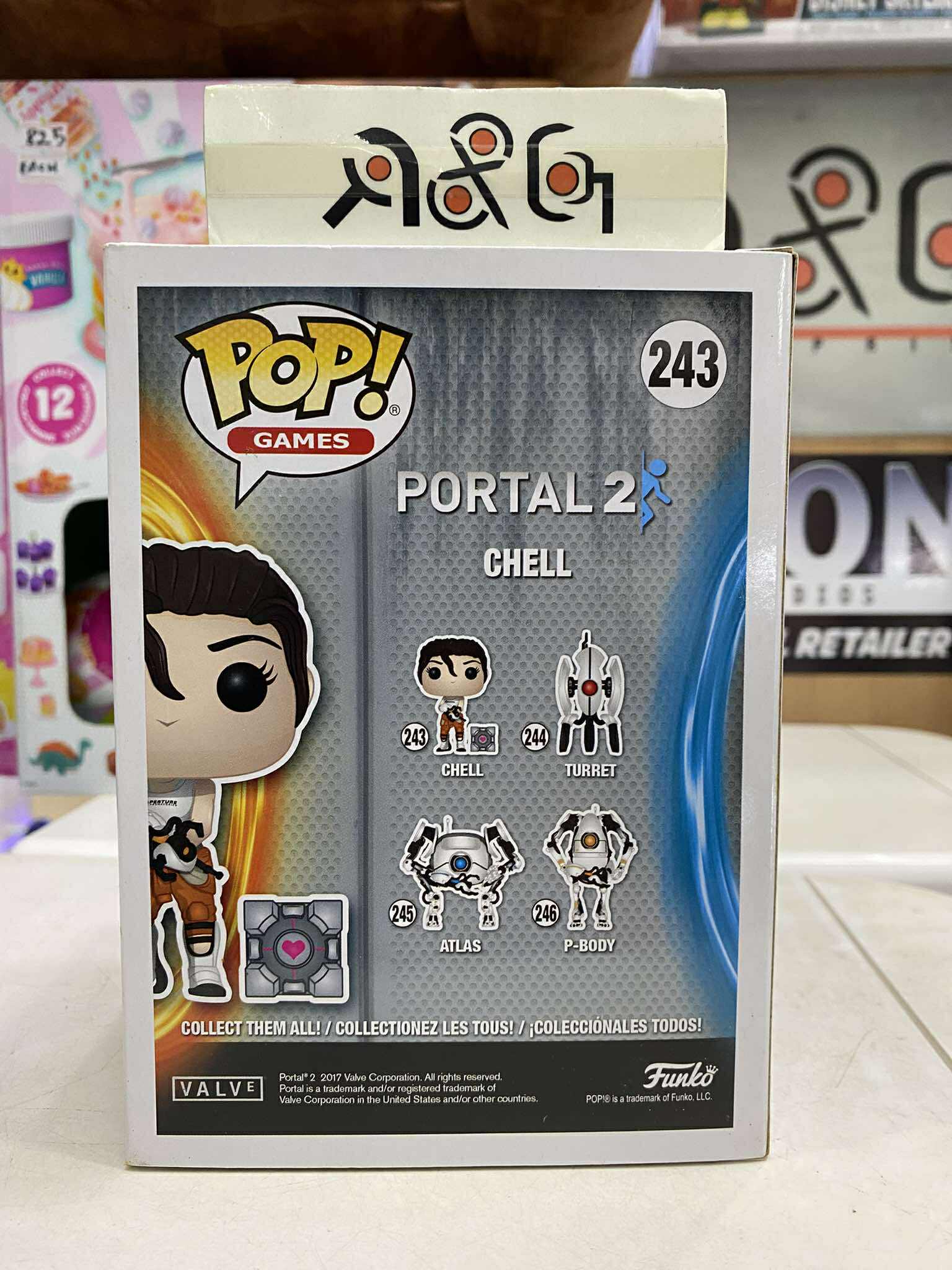 (R&G2) Funko POP! Portal 2 - Chell (243) With Boss Protector | Shopee ...