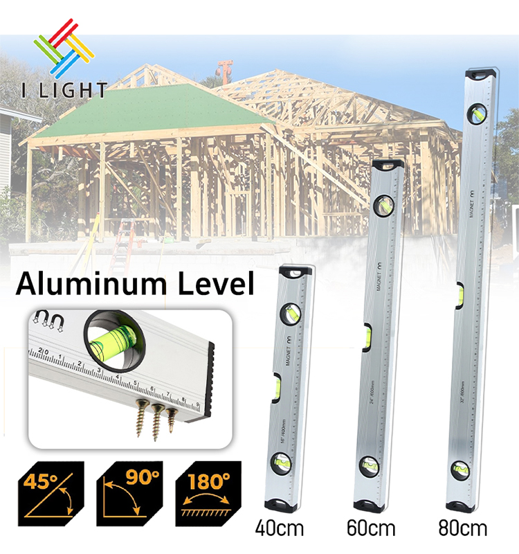 (Fast Delivery)400mm,600mm,800mm Aluminum Level Bar Level Ruler With ...