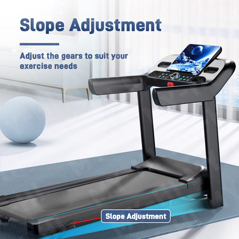 MY-HI Electric Treadmill Foldable Incline Adjustment Bluetooth Heavy ...